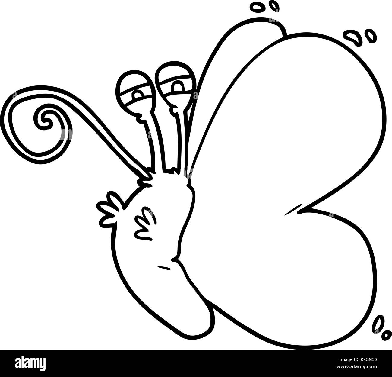 funny cartoon butterfly Stock Vector Image & Art - Alamy