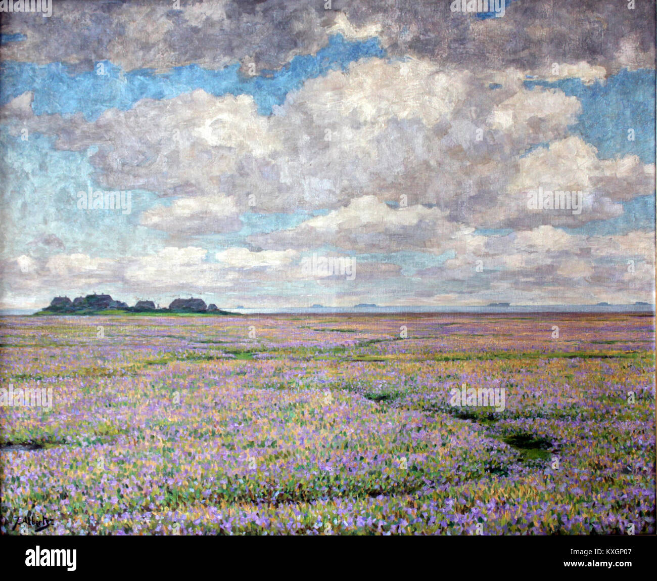 This image refers to a 1935 photograph taken in Alberts, showing the ...