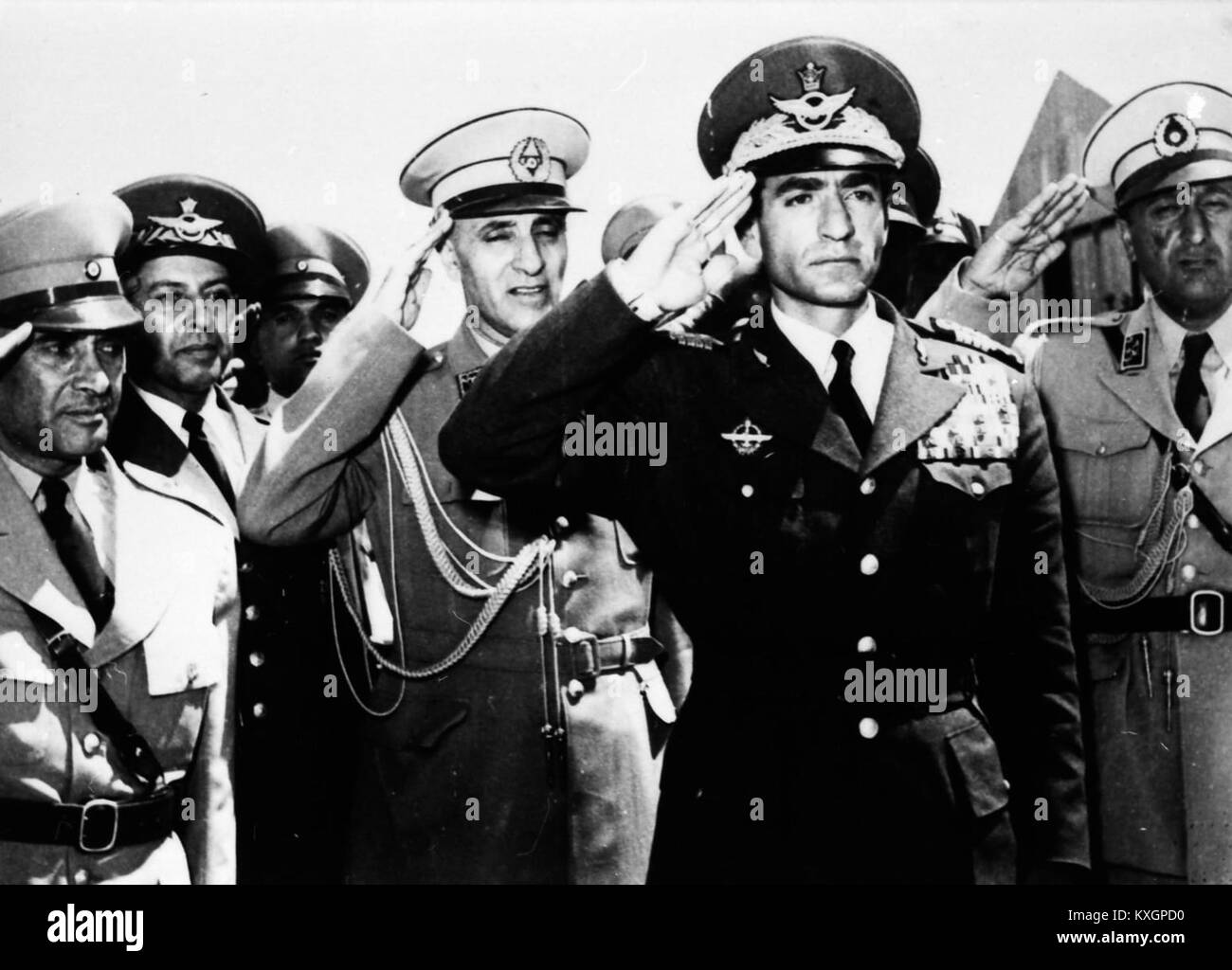 1953 Iranian coup d'état - Mohammad Reza Pahlavi in Tehran Airport ...