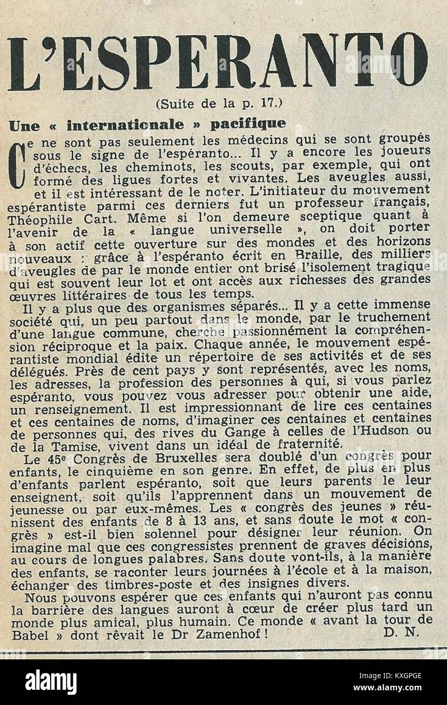 The 1960 Esperanto Congress was a major event in the history of the ...