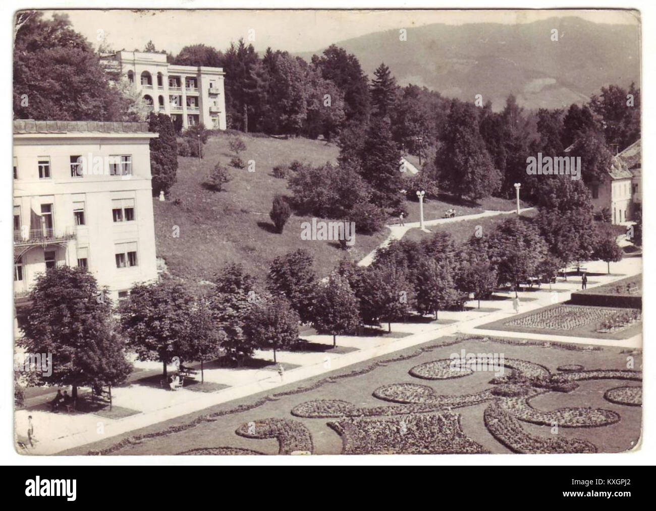 This 1965 postcard showcases Rogaska Slatina, a renowned spa town in ...