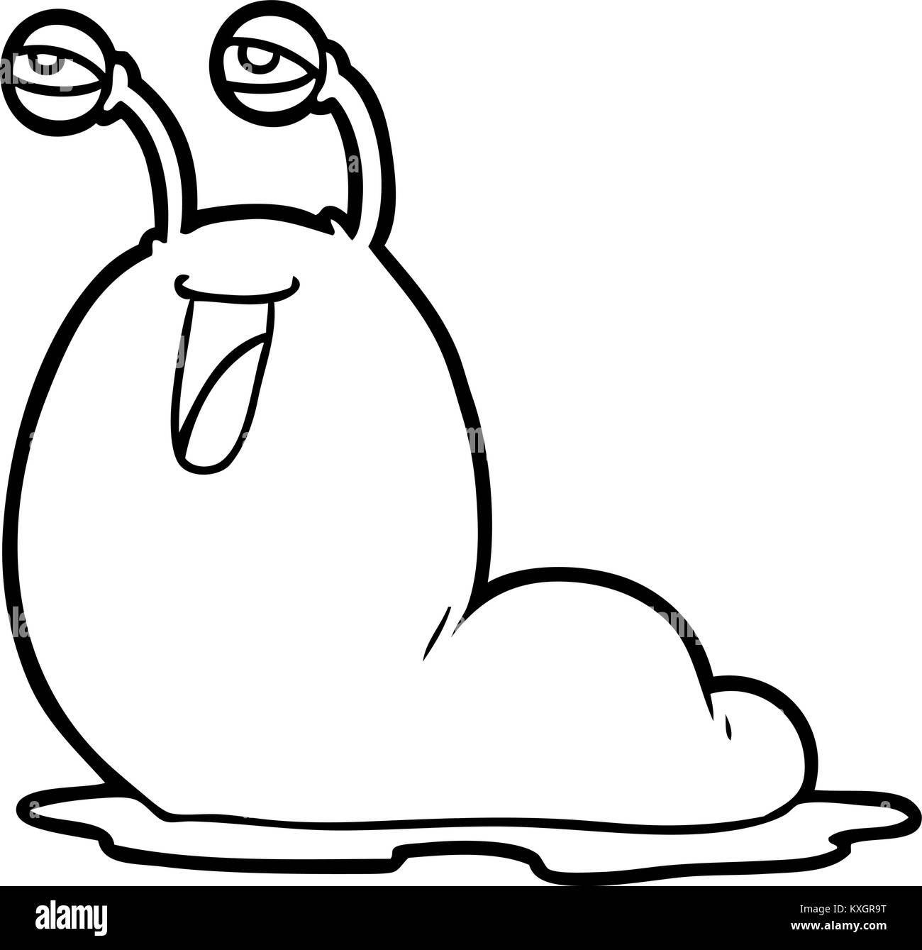 gross cartoon slug Stock Vector Image & Art - Alamy