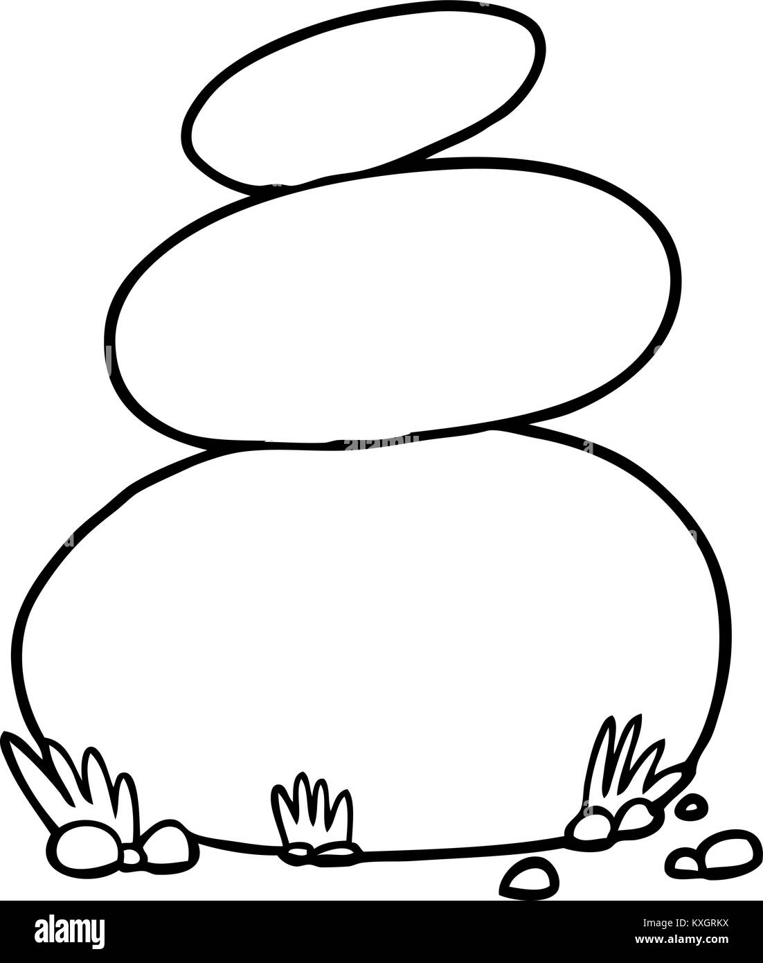 cartoon large stacked stones Stock Vector Image & Art - Alamy