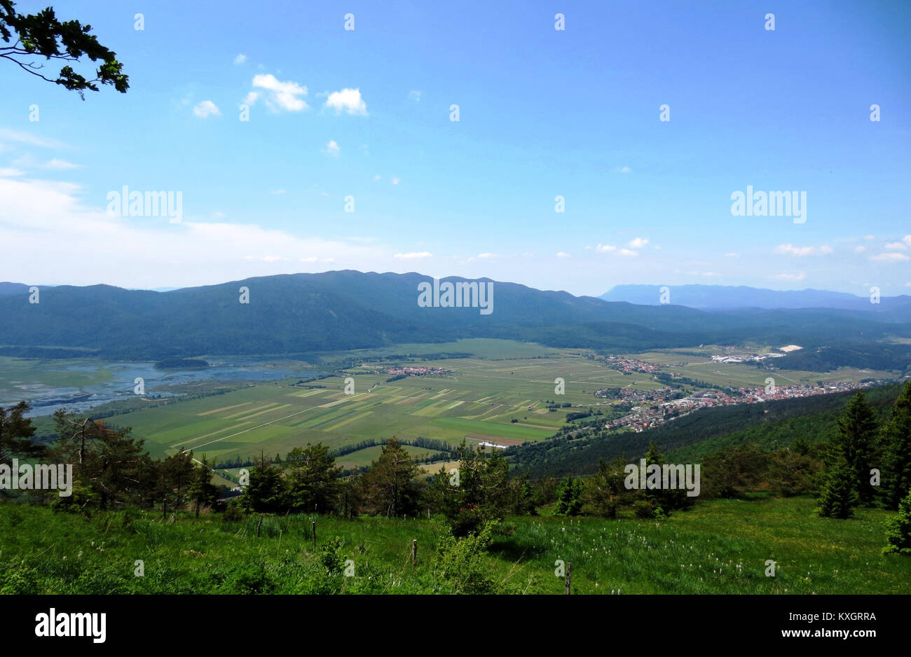 This photo captures the scenic beauty of Slivnica and Cerknisko Jezero ...