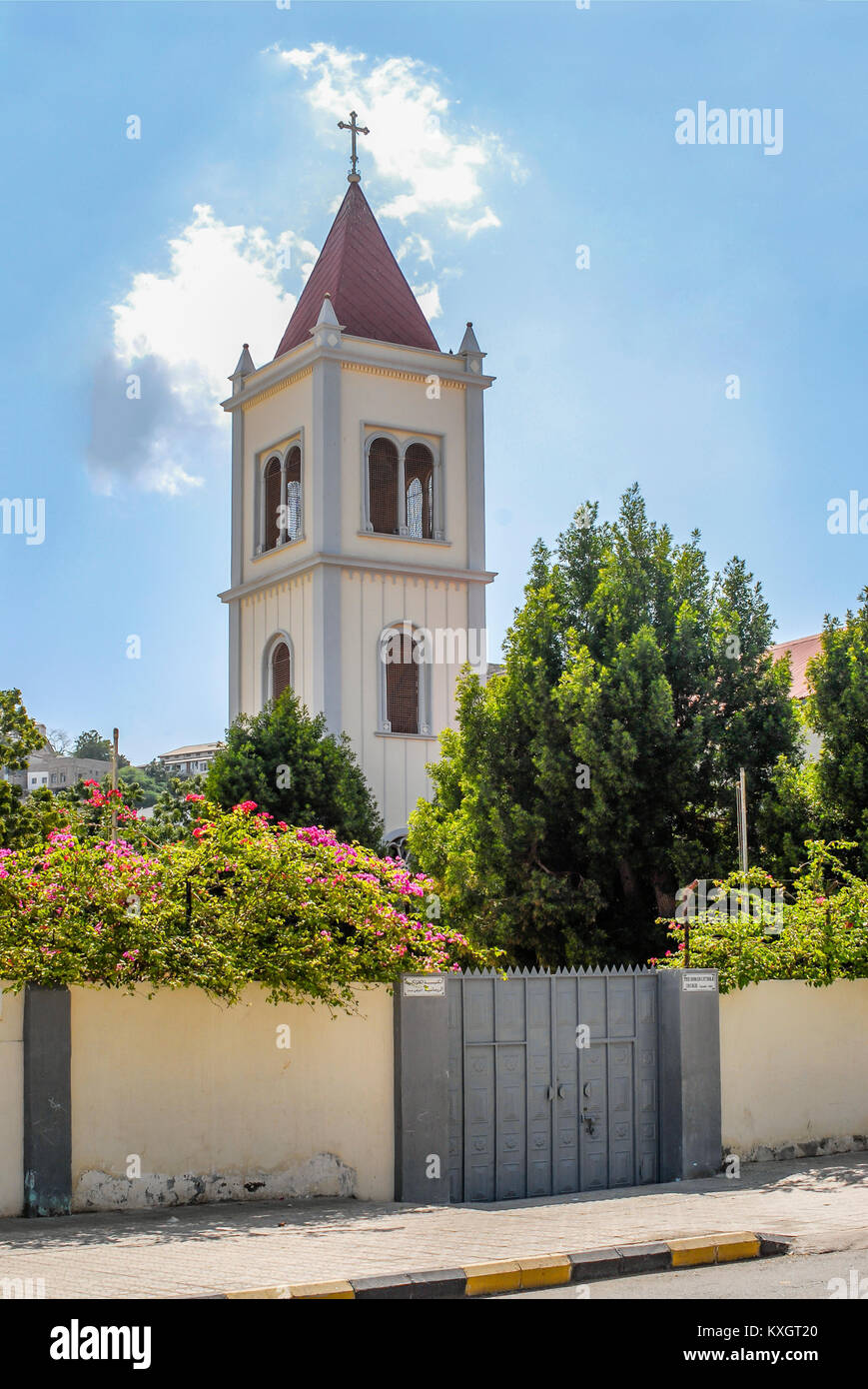 Roman Catholic Church, Aden, Yemen Stock Photo - Alamy