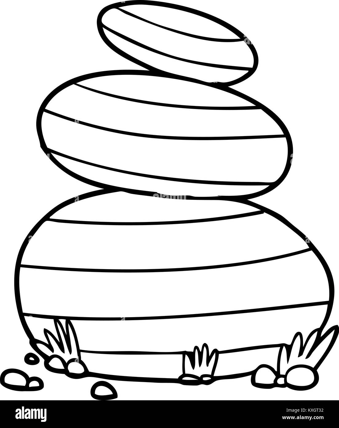cartoon large stacked stones Stock Vector Image & Art - Alamy