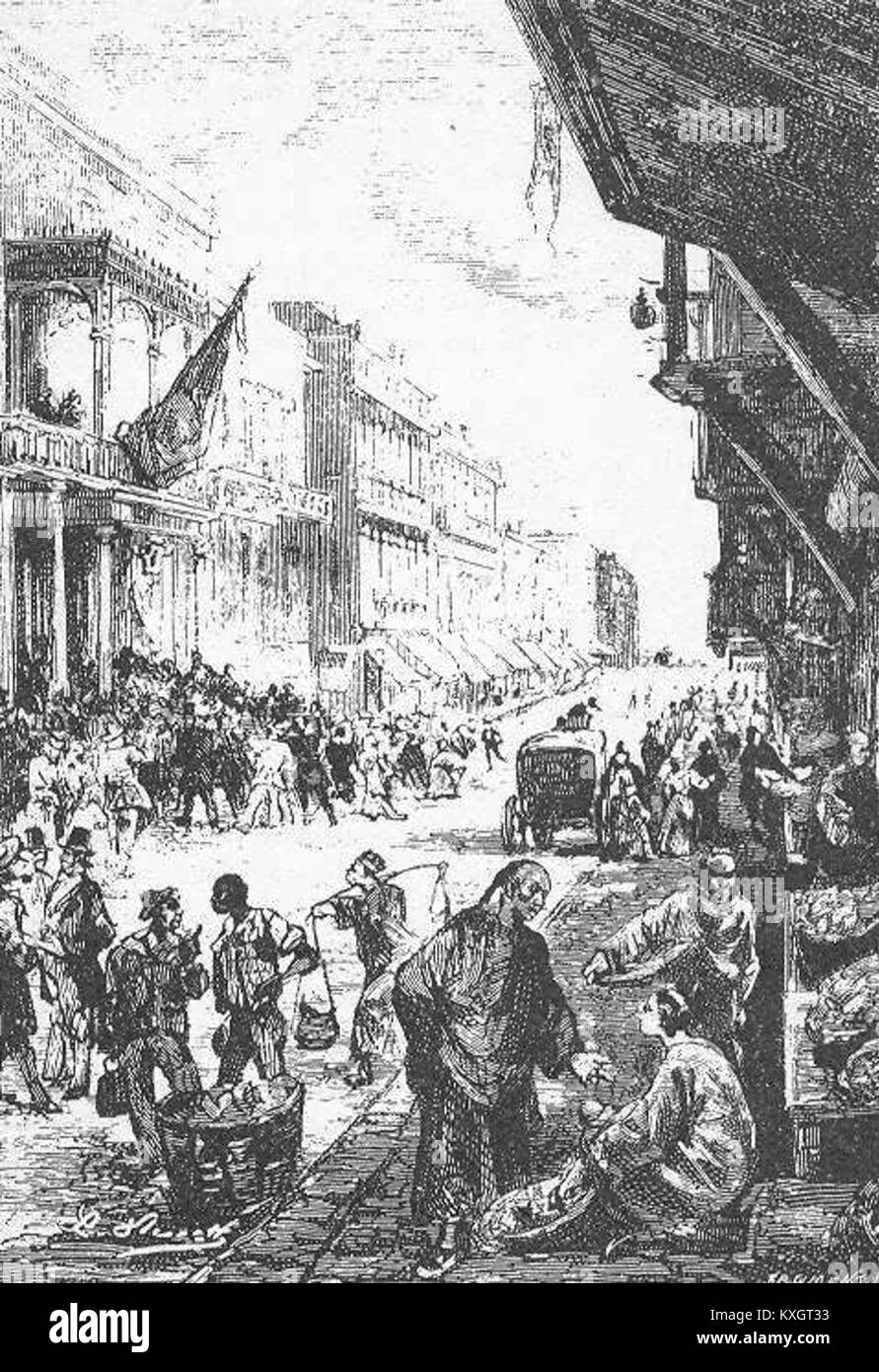 This illustration by Léon Benett, based on Jules Verne's novel, depicts ...