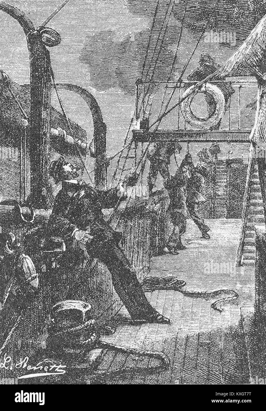 A cover or illustration from the work 'School for Robinsons' by Léon ...