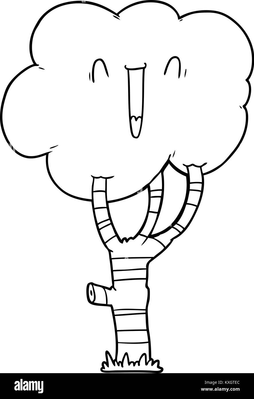 cartoon laughing tree Stock Vector Image & Art - Alamy