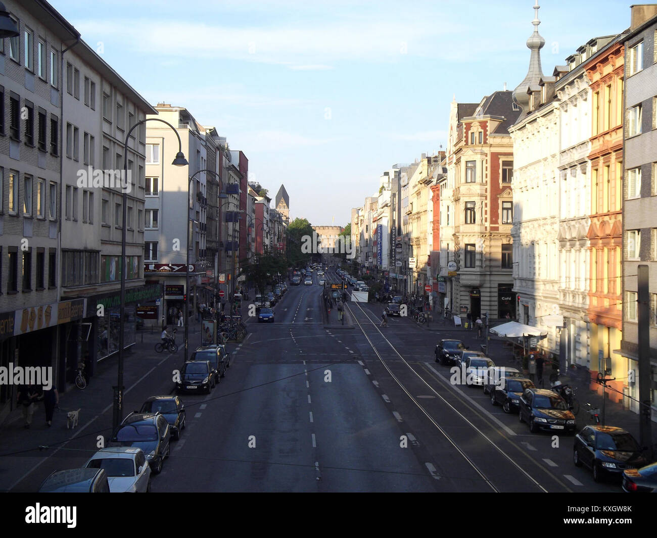 Aachener Strasse in Cologne is depicted in this image, showcasing an ...