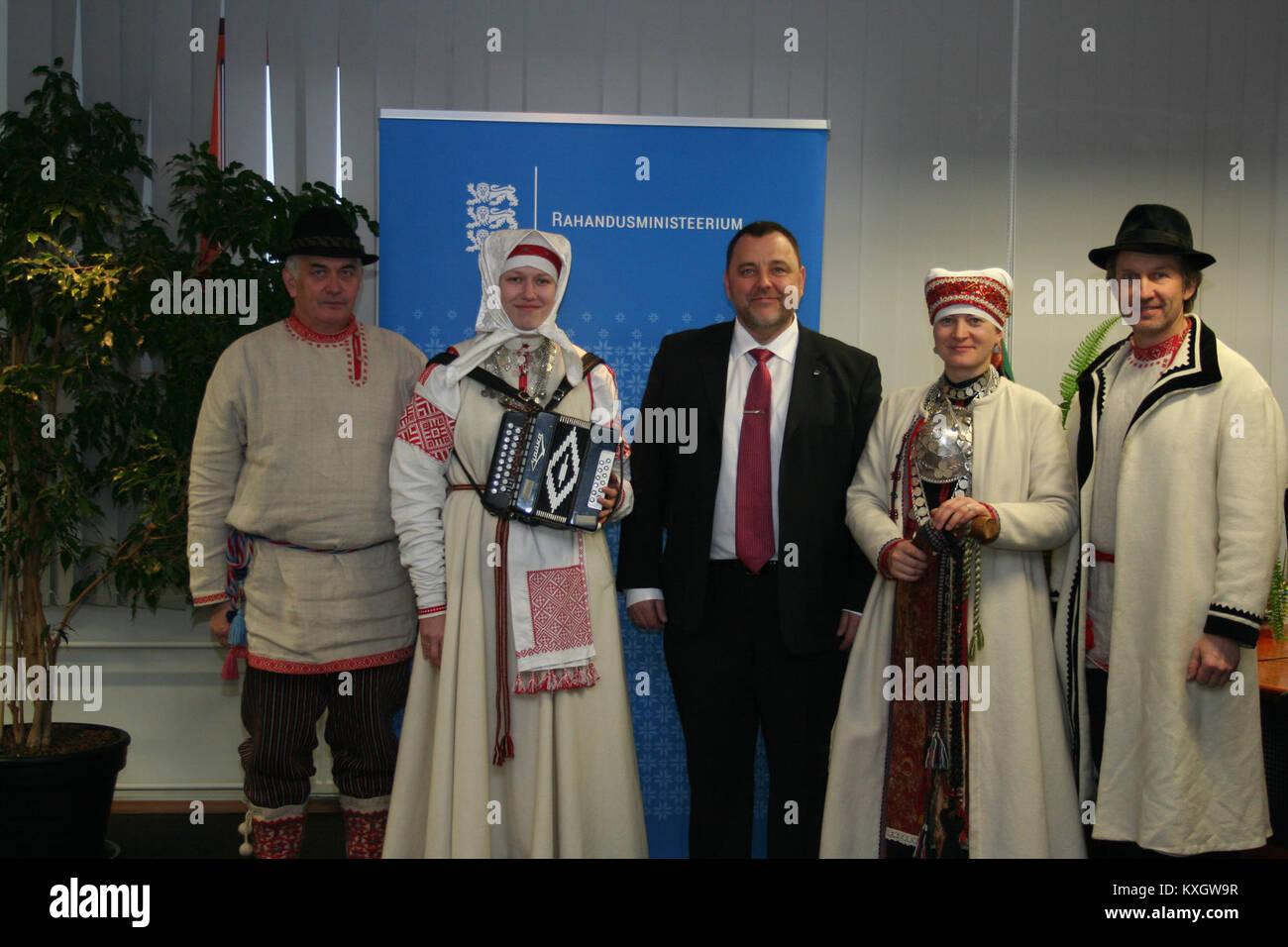 This image features the logo for the Ministry of Finance of Estonia ...