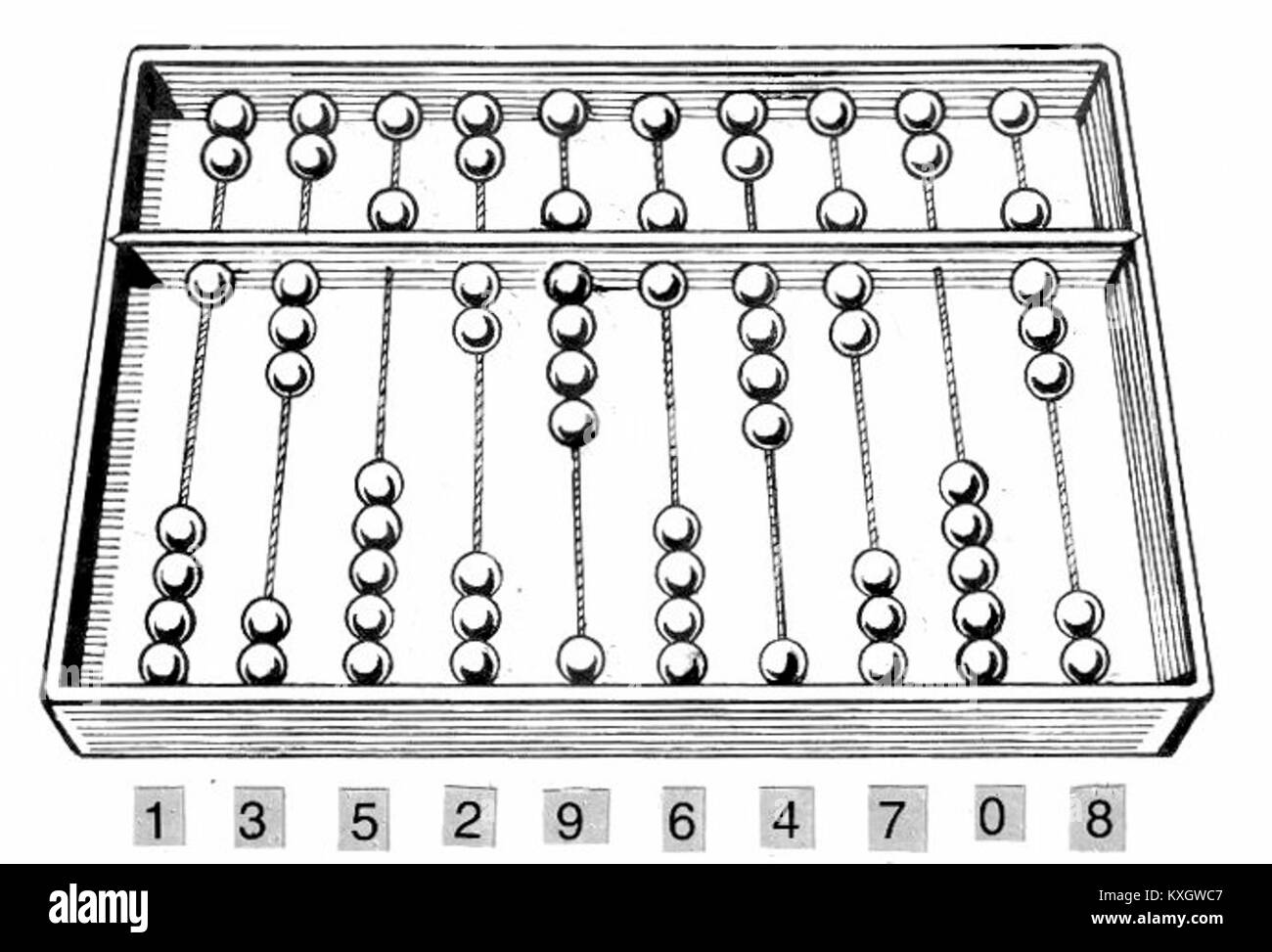 Old abacus Black and White Stock Photos & Images - Alamy