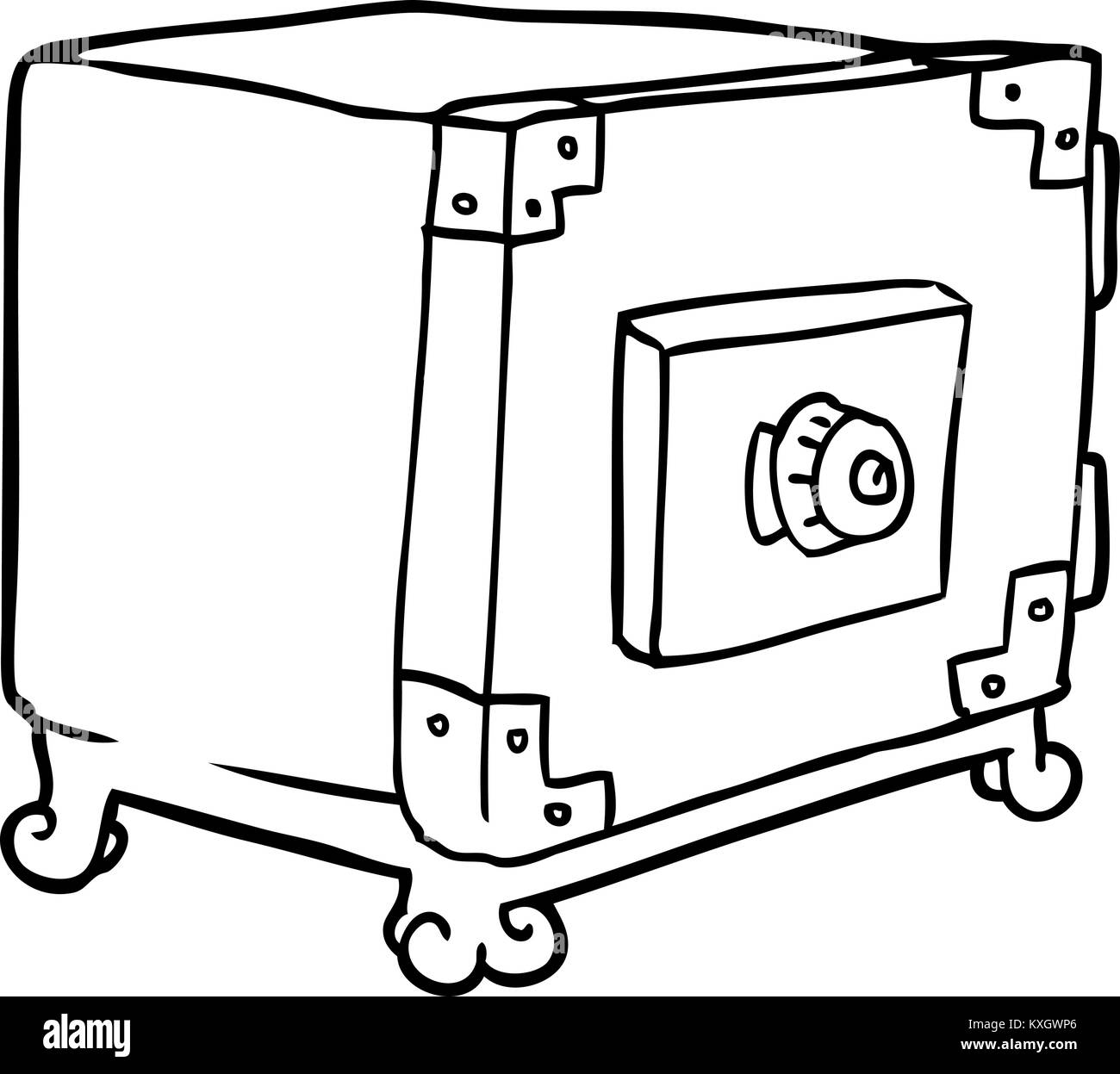 cartoon traditional safe Stock Vector Image & Art - Alamy