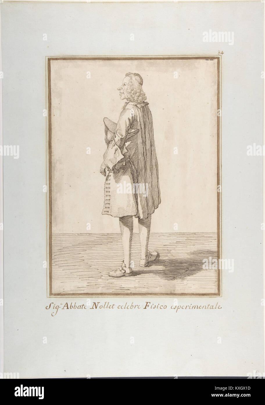 Portrait of Abbé Jean-Antoine Nollet (1700–1770), French priest ...