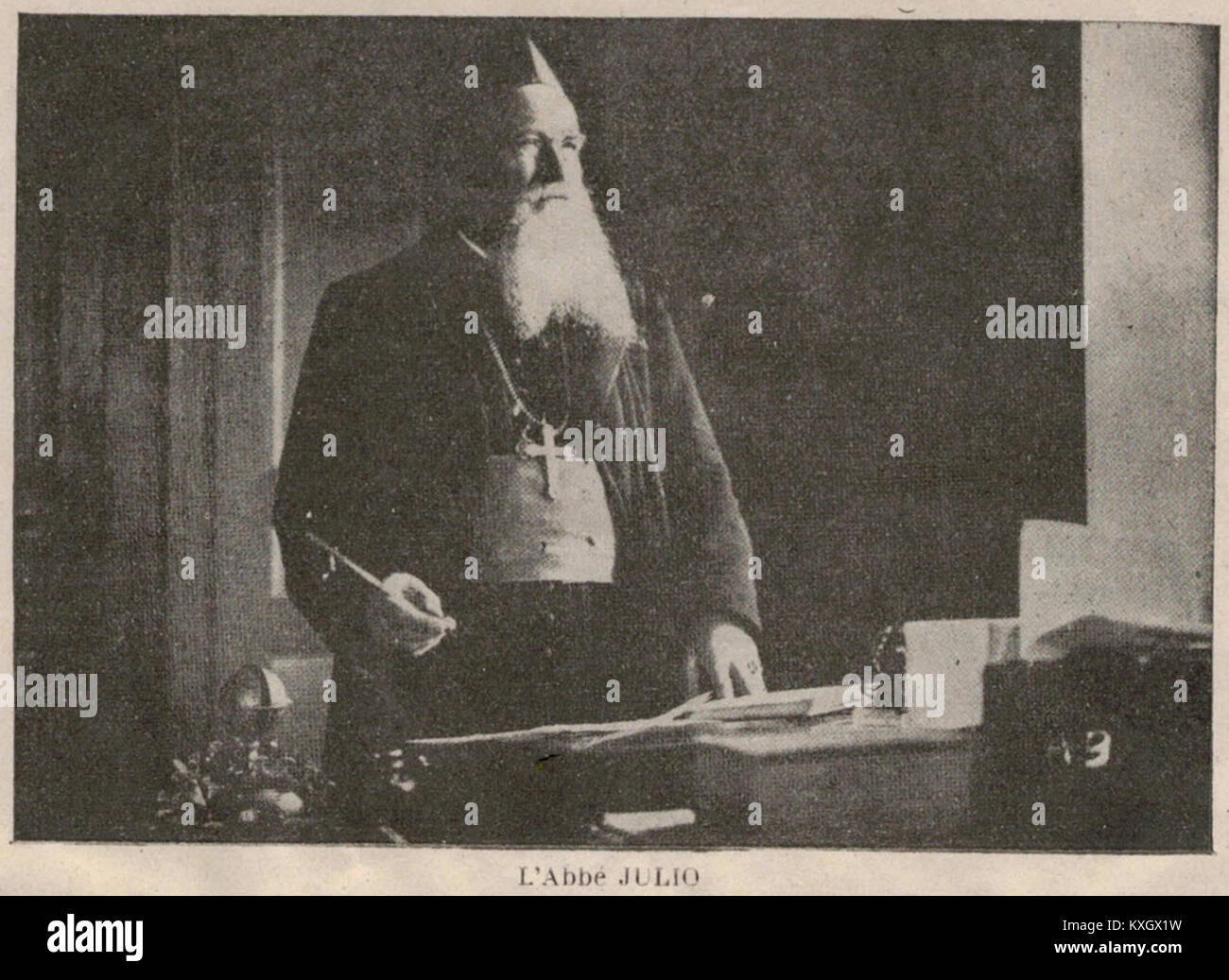 This image features Abbé Julio, a French Catholic priest and spiritual ...