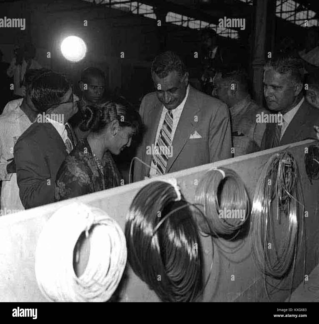 Egyptian president gamal abdel nasser Black and White Stock Photos ...