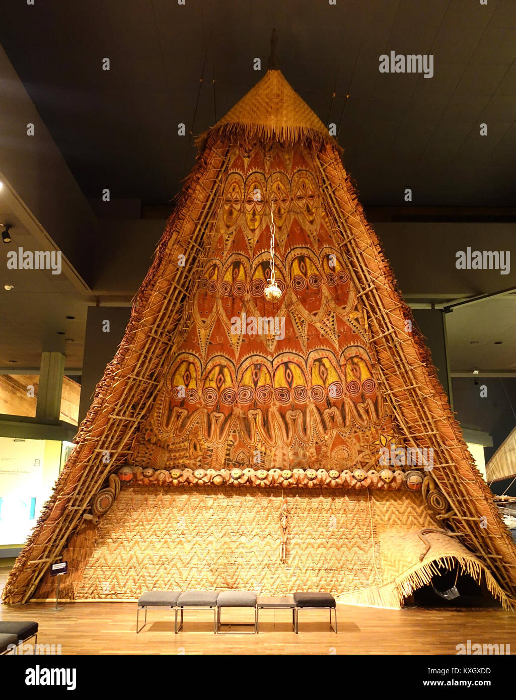 This 1967 image of the Abelam cult house in Maprik, Papua New Guinea ...