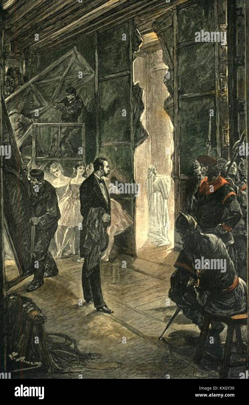 This image depicts 'The Carpathian Castle' by Léon Benett, illustrating ...