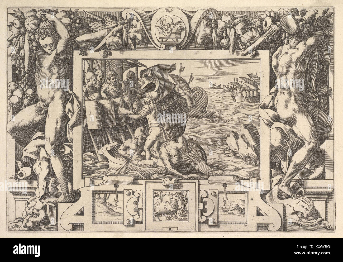 This image depicts the moment from the 'Histoire de Jason et de la ...