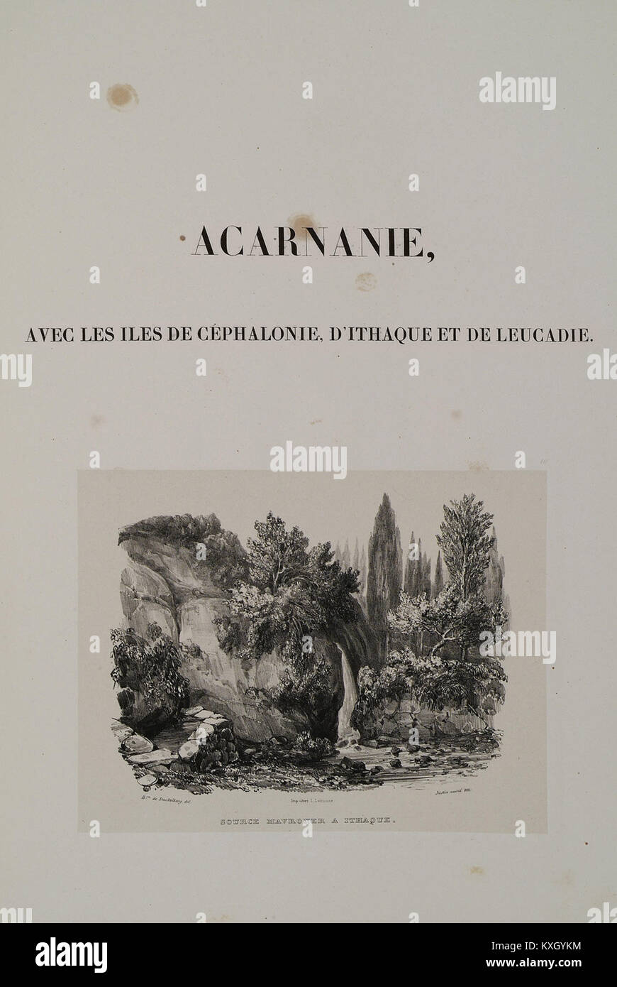 A map by Otto Magnus Von Stackelberg from 1834 showing Acarnania and ...