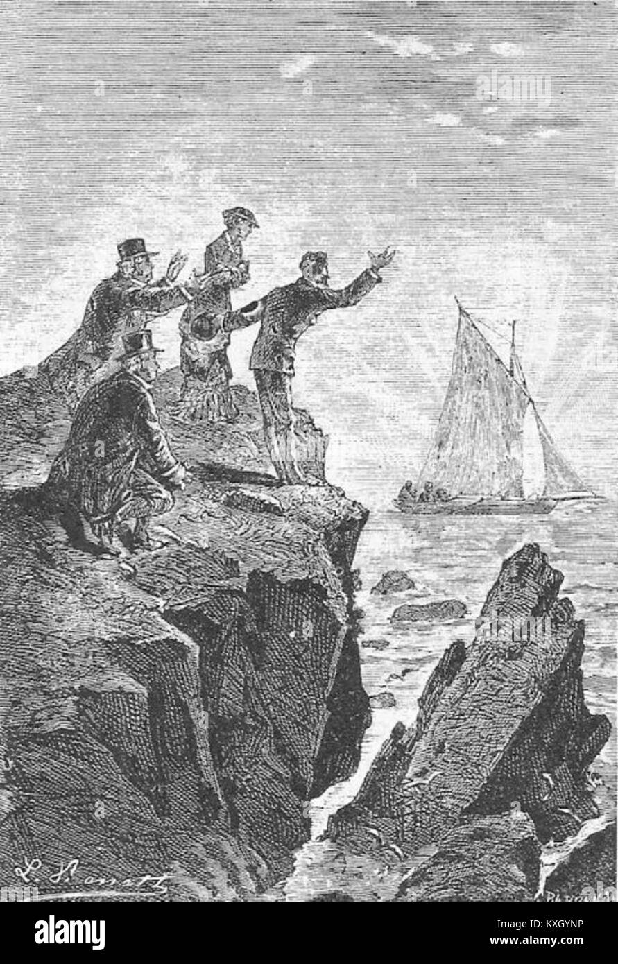 'The Green Ray' by Léon Benett is an illustration from the novel ...