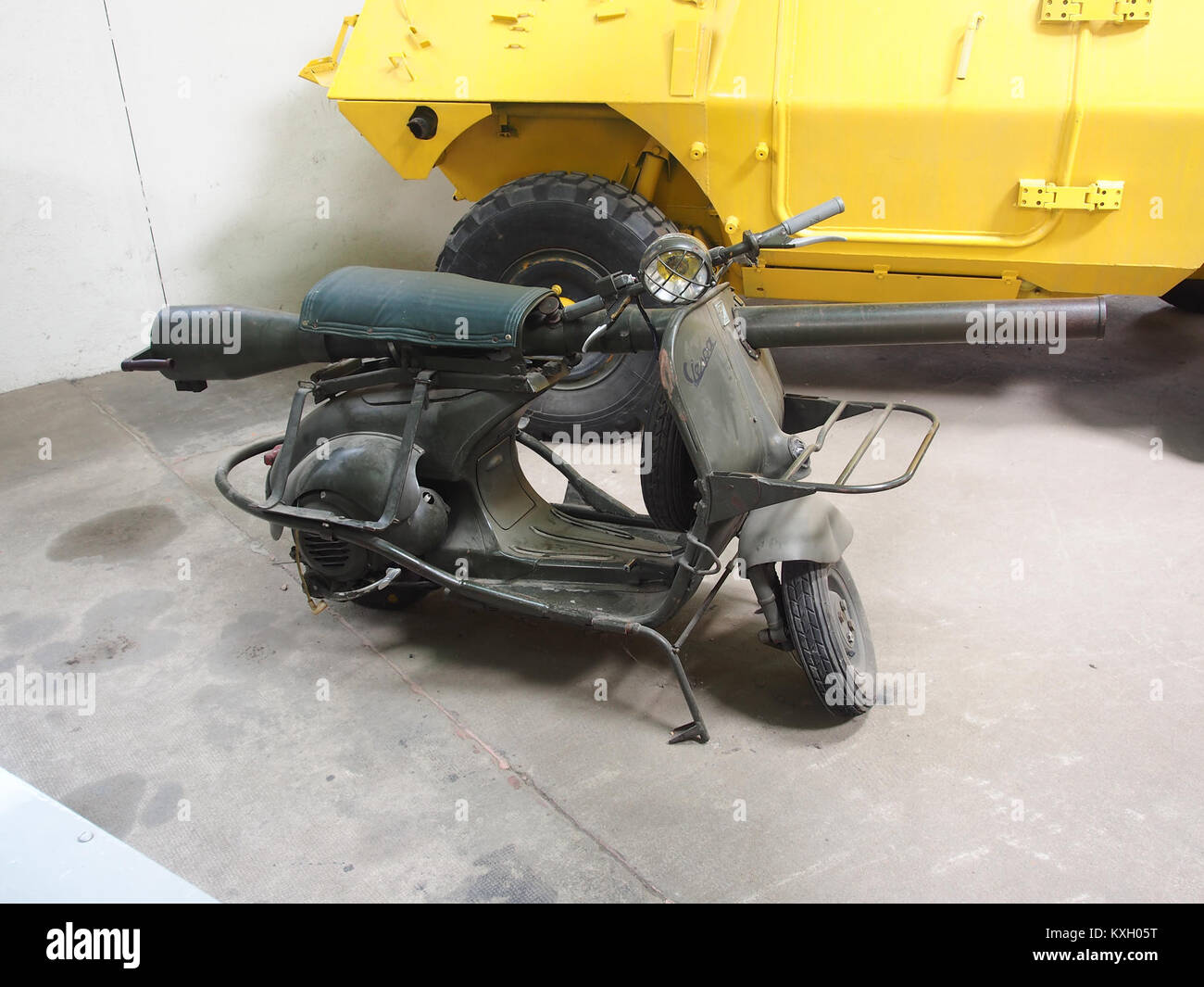 This photograph features the ACMA TAP SPG Vespa, an armored vehicle on ...