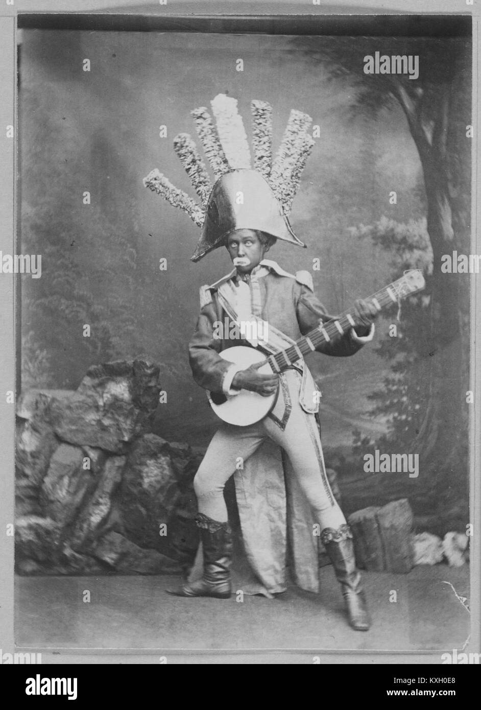 Performing on stage with a guitar Black and White Stock Photos & Images ...