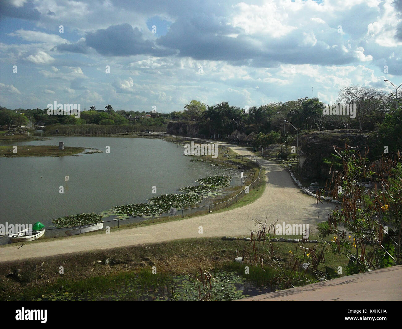 This image shows Acuaparque in Mérida, Yucatán, Mexico. The park is a ...