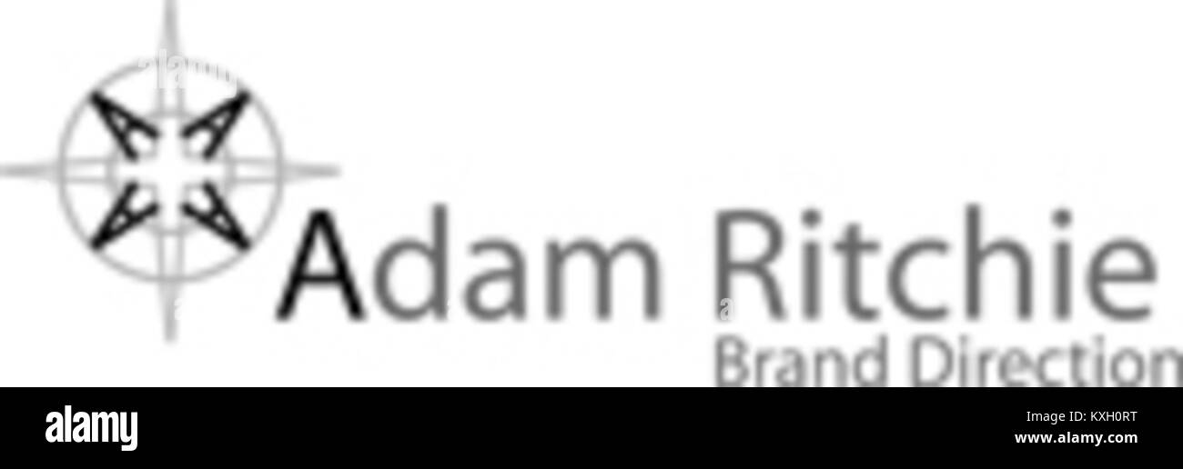 This image showcases the Adam Ritchie Brand Direction logo in a simple ...