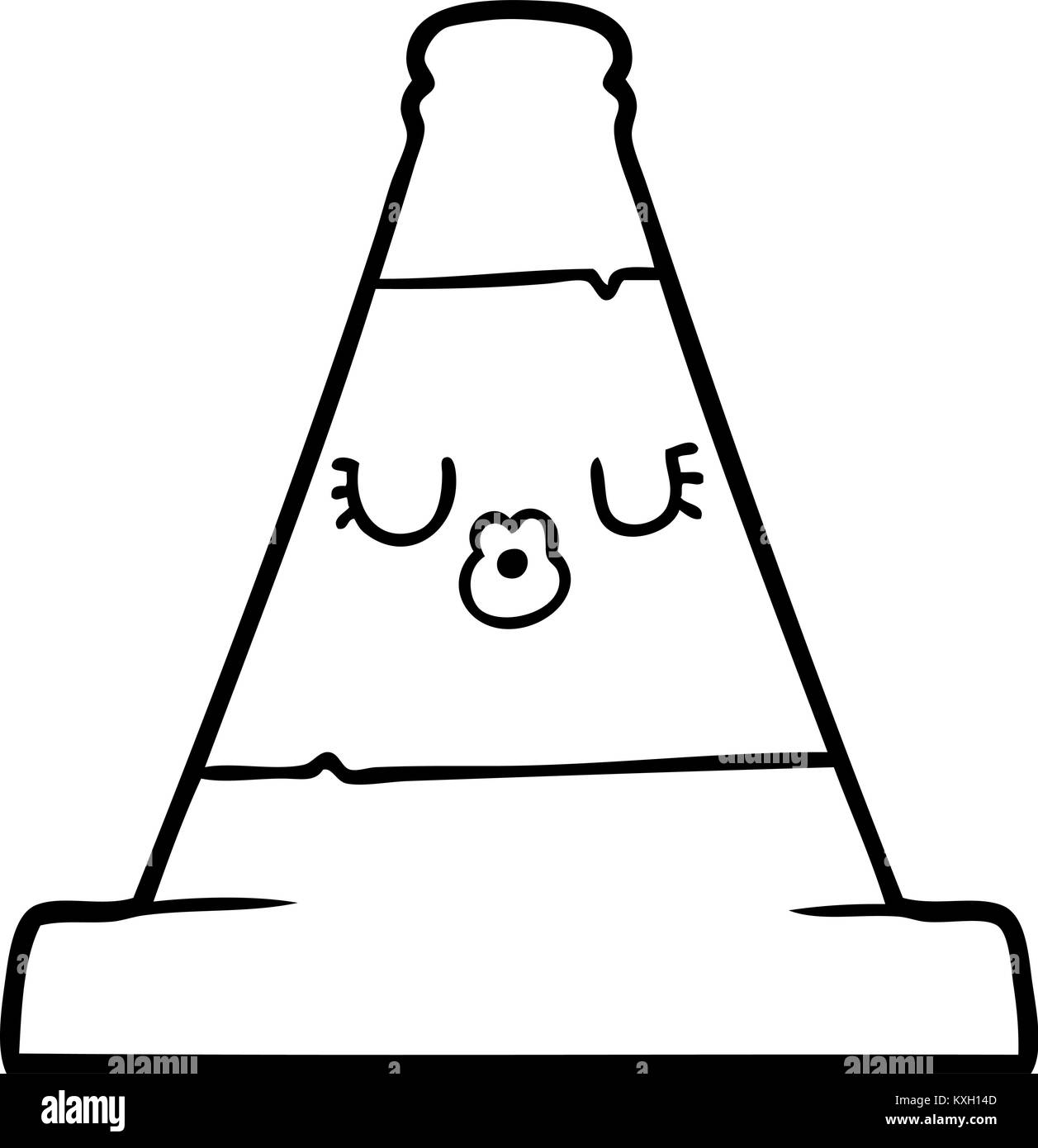 cartoon road traffic cone Stock Vector Image & Art - Alamy