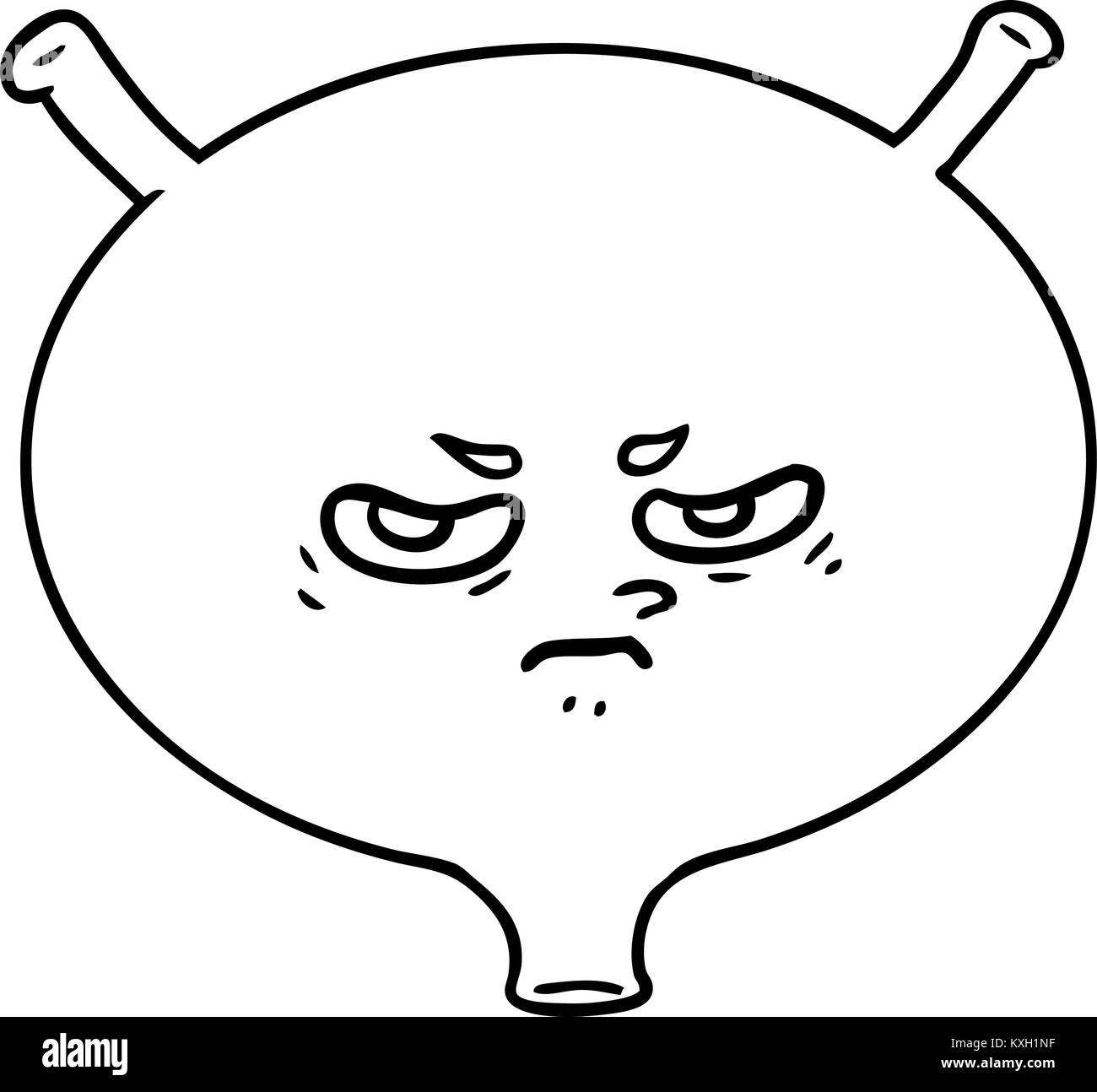 cartoon angry bladder Stock Vector Image & Art - Alamy