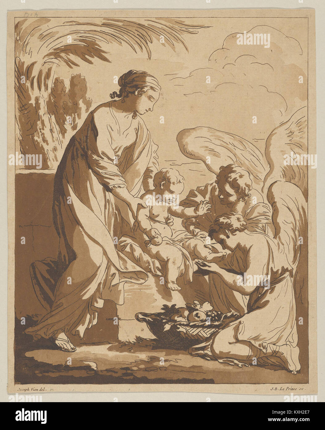 'Adoration of the Angels' is a religious artwork depicting the angels ...