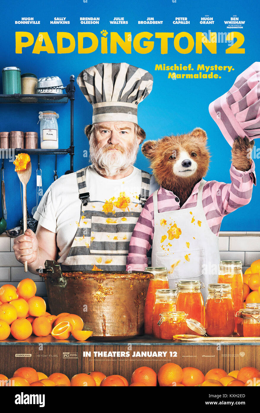 PADDINGTON 2, US advance poster, from left: Brendan Gleeson, Paddington ...