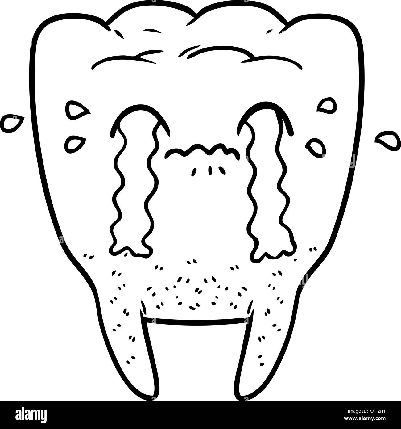 cartoon tooth crying Stock Vector Image & Art - Alamy