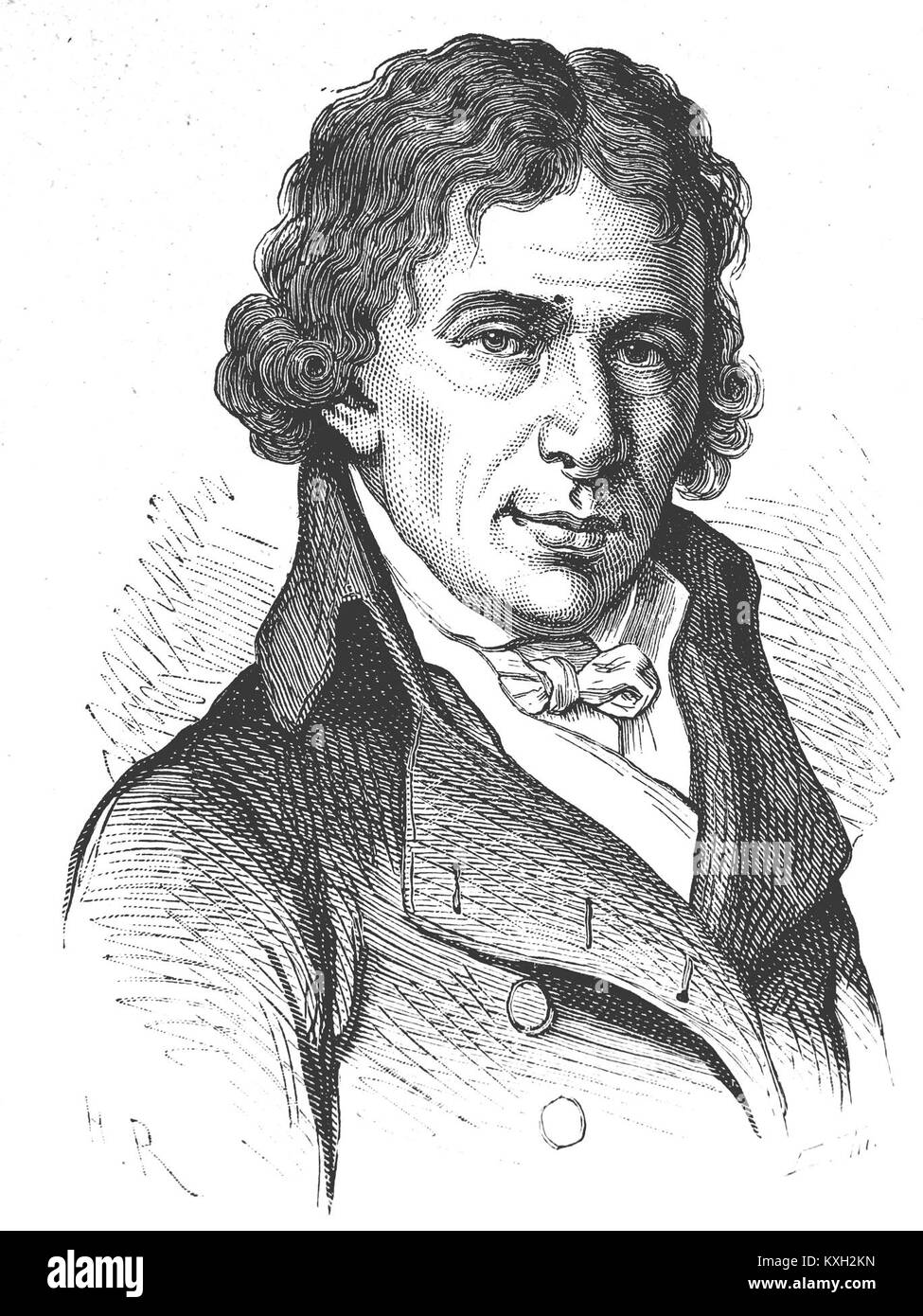 A portrait of Abbé Roch-Ambroise Cucurron Sicard (1742–1822), a French ...