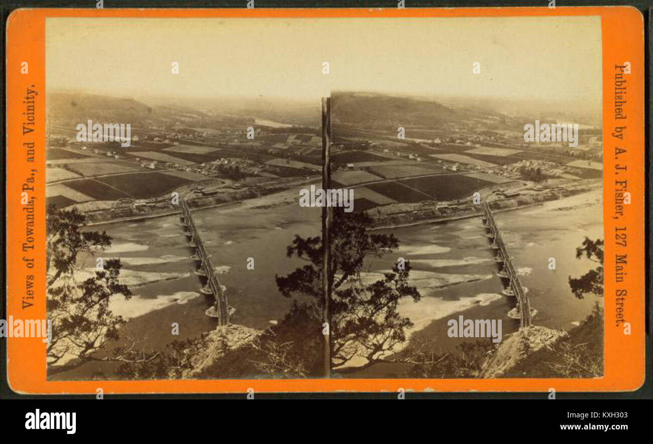 This title describes an aerial photograph of Towanda, Pennsylvania ...