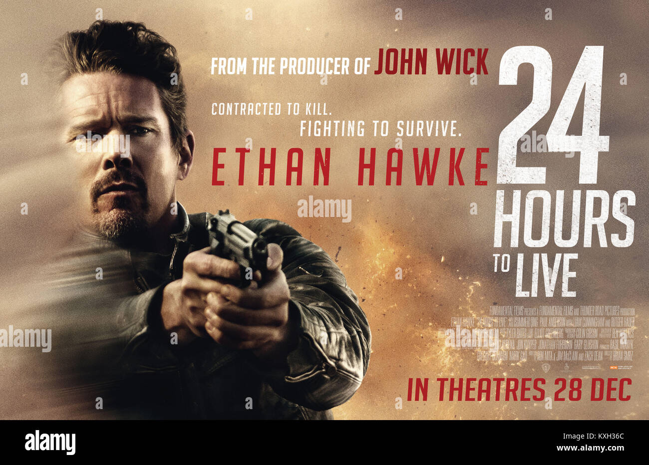 24 HOURS TO LIVE, Singapore poster, Ethan Hawke, 2017. © Saban Films ...