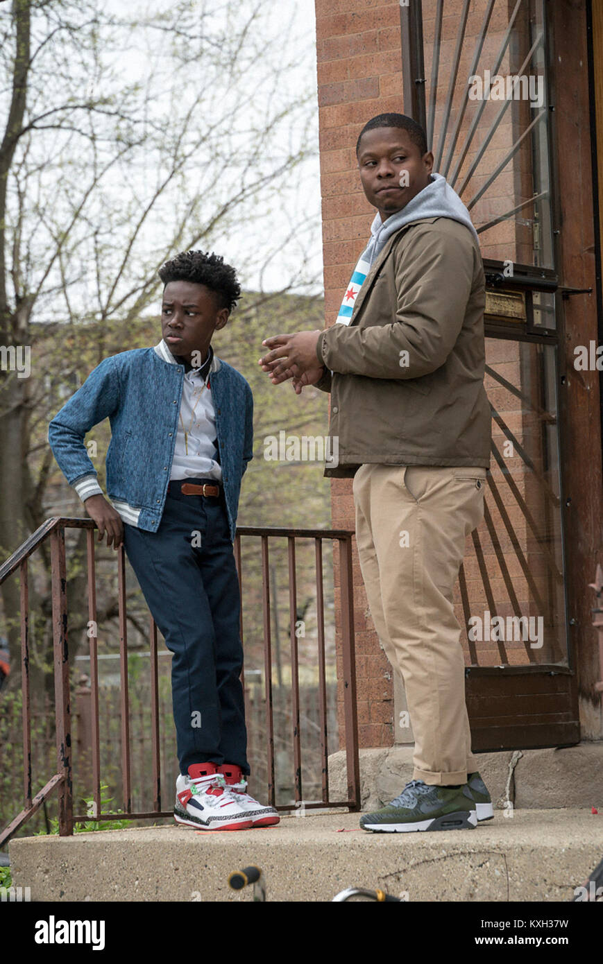 THE CHI, (from left): Alex Hibbert, Jason Mitchell, 'Pilot', (Season 1 ...