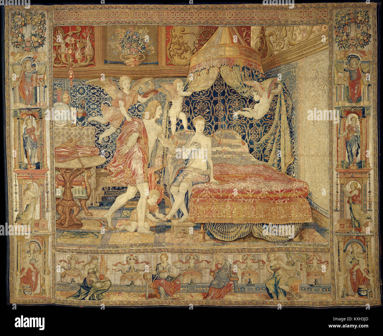 This artwork depicts Aglauros's vision of the bridal chamber of Herse ...