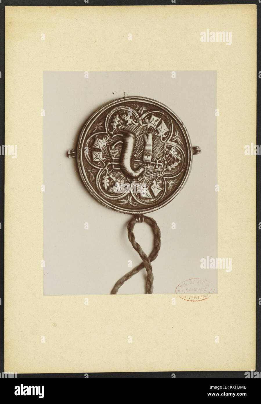 The 'Agnus Dei' by J-A Brutails, displayed at the Université Bordeaux ...