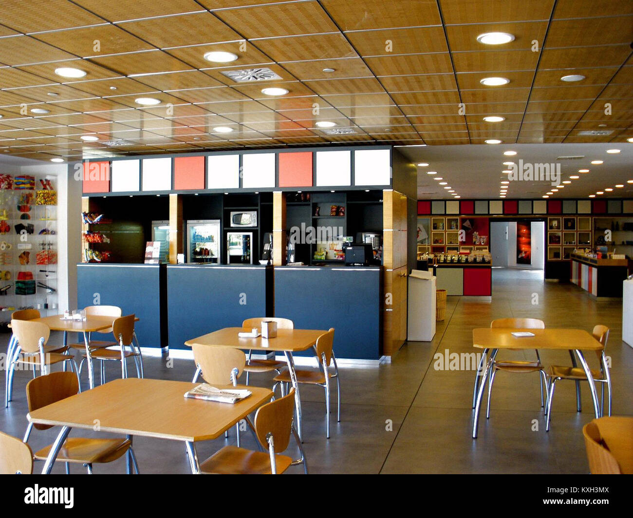 Agoncillo - Würth Rioja, Museo 01 - Cafeteria Stock Photo - Alamy