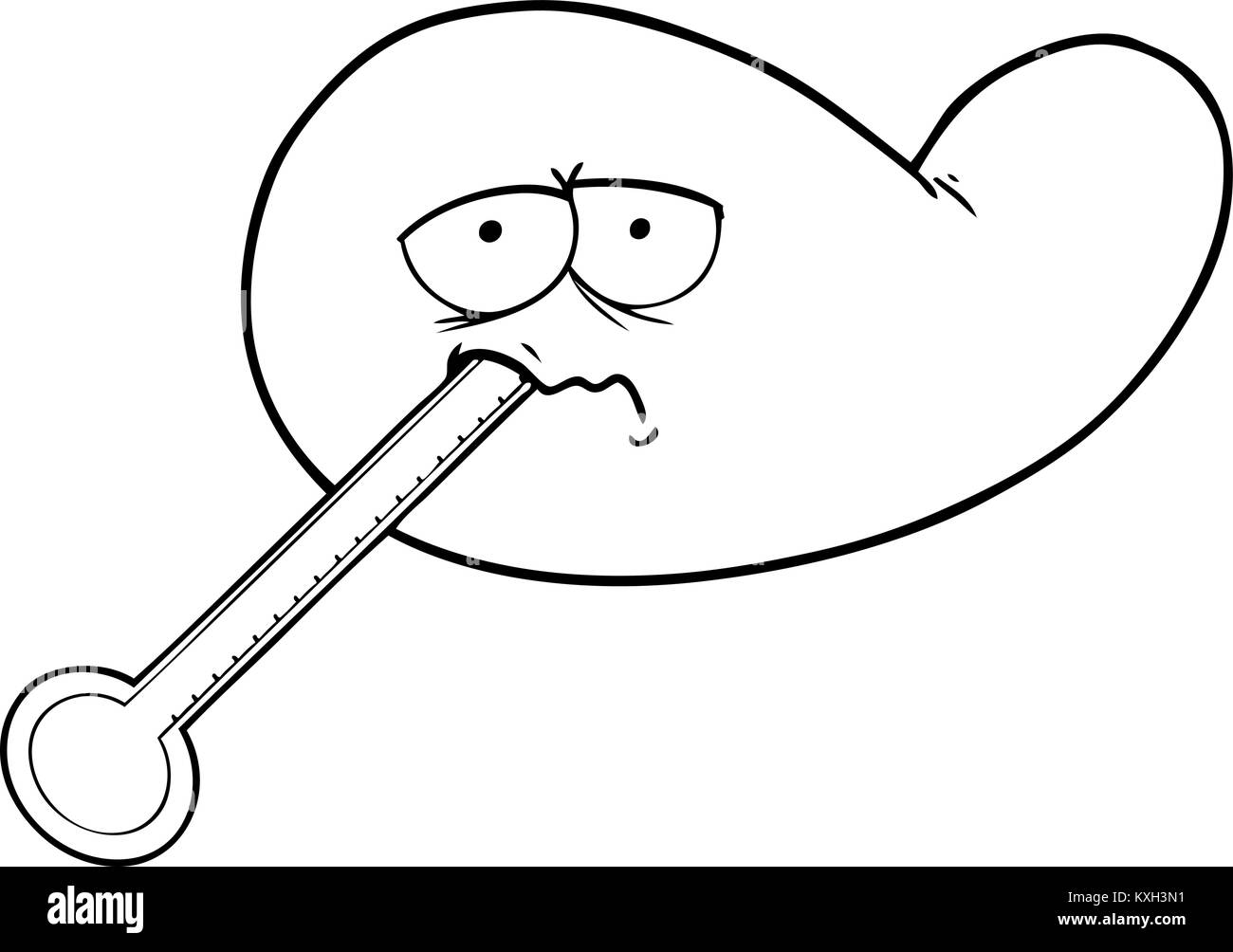 cartoon ill gall bladder Stock Vector Image & Art - Alamy