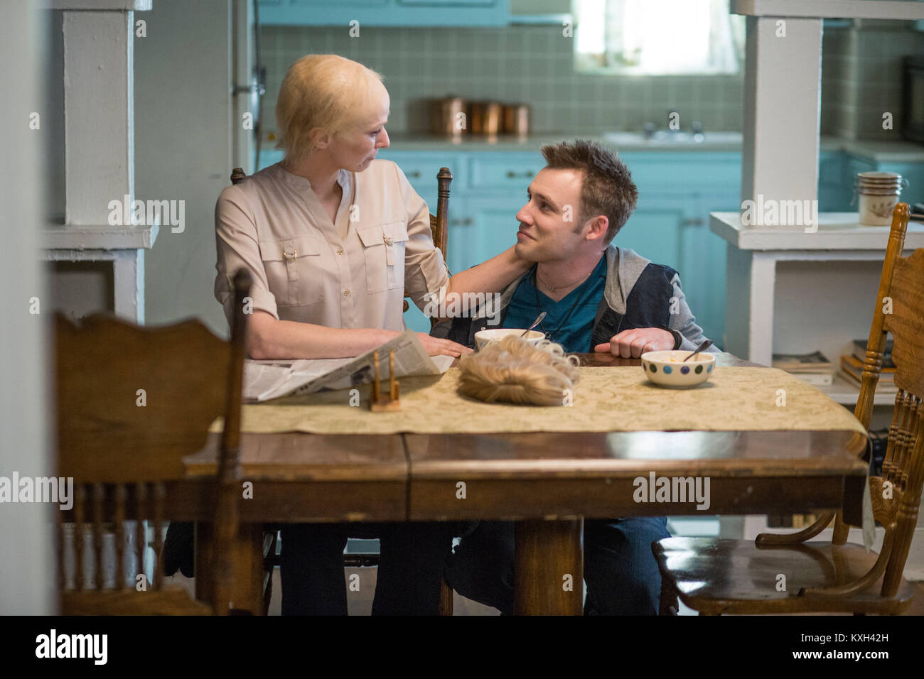 A TALE OF TWO COREYS, (from left): Paula Lindberg (as Judy Haim), Casey ...