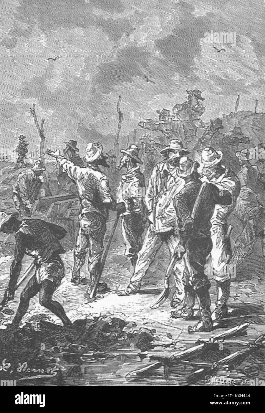 An illustration from 'The Vanished Diamond' by Léon Benett, depicting a ...