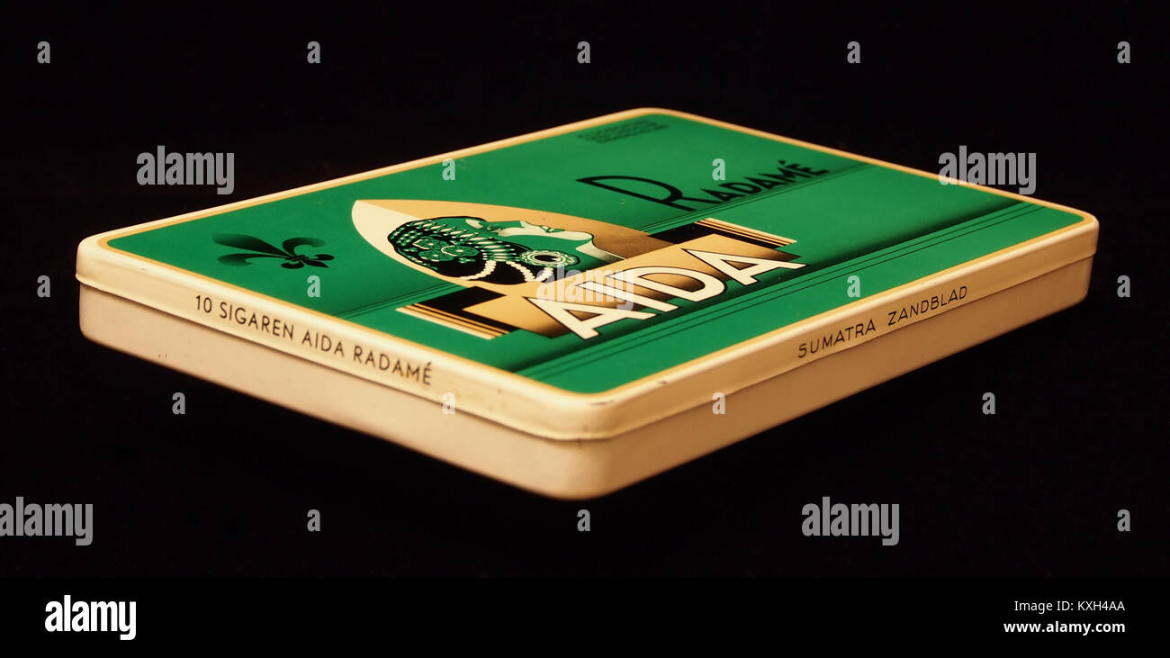 A photograph of Aida Radam showcasing 10 cigars of the Amarillo variety ...