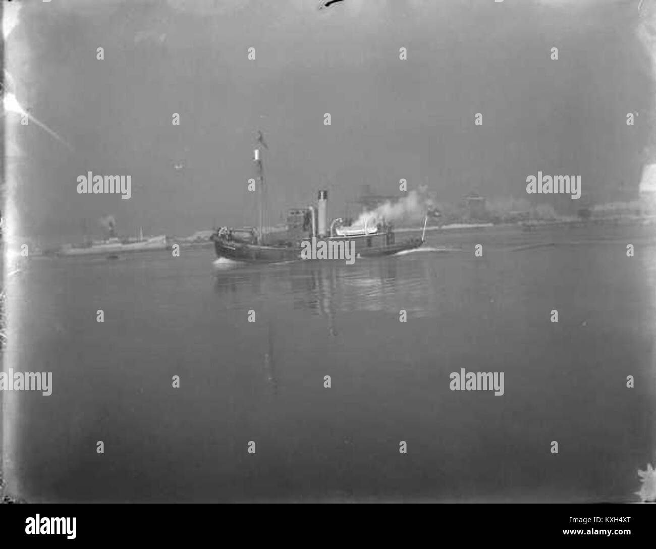 A historic image of a shipbuilding workshop, showing the construction ...