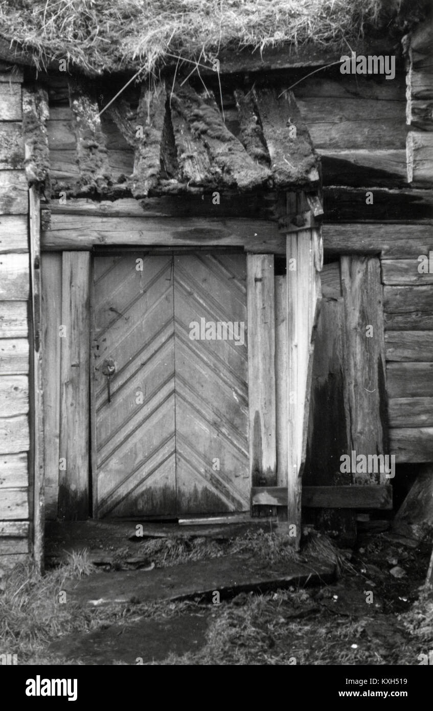 A historical photograph of Aksel Pedersen’s house in Misvær, Nordland ...