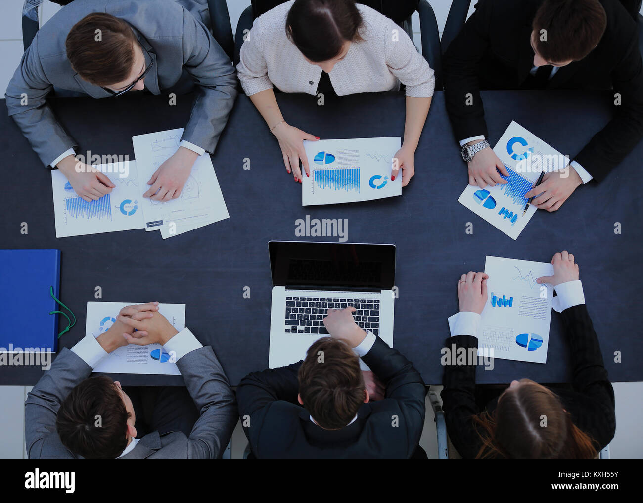 Meeting top view hi-res stock photography and images - Alamy