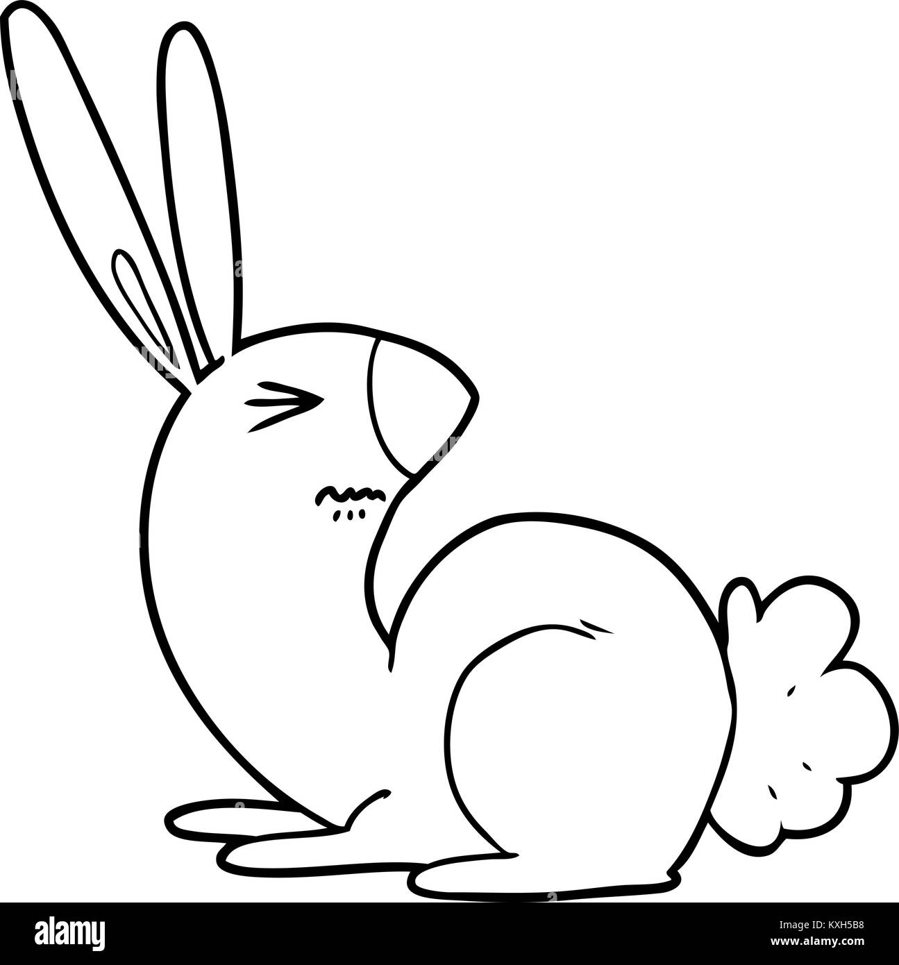 cartoon annoyed rabbit Stock Vector Image & Art - Alamy