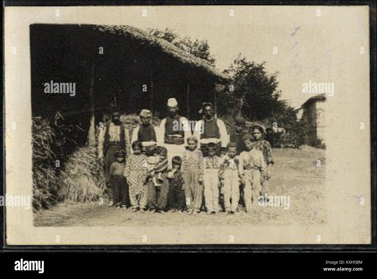 This 19th-century postcard illustrates a Macedonian-Albanian family ...
